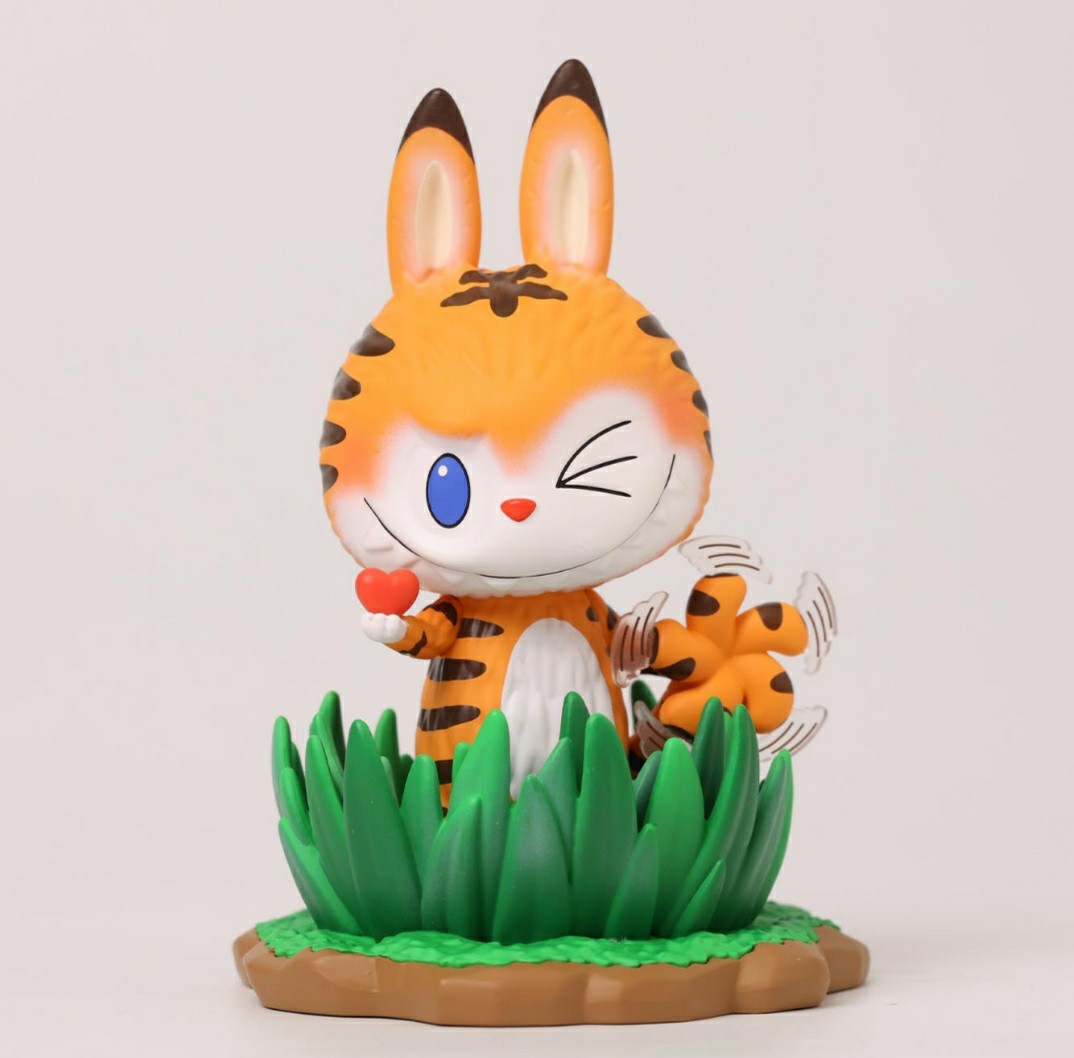 PTS Labubu Tiger Figurine, Hobbies & Toys, Toys & Games on Carousell