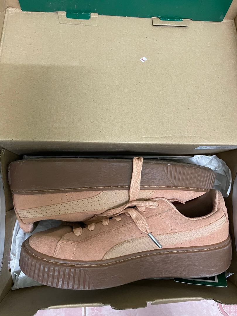 Puma Seude Platform, Women's Fashion, Footwear, Sneakers on Carousell