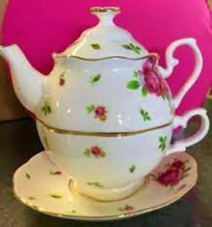 Royal Albert / New Country Roses / White Tea For One / 3 Piece Set ...