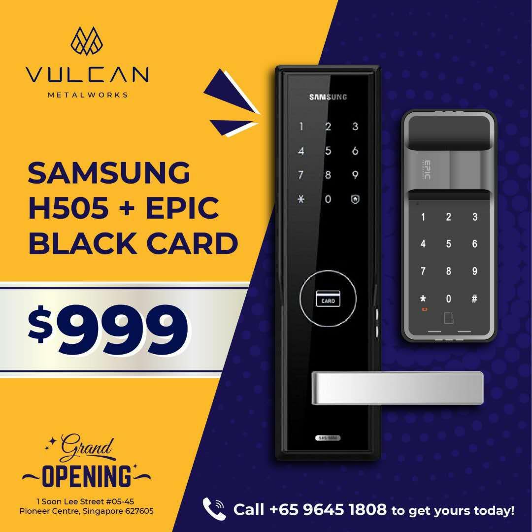 Samsung 505 Main door lock + Epic gate lock, Furniture & Home Living ...