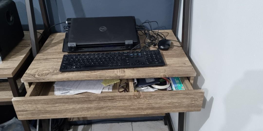 San Yang Computer Table with drawer and shelf, Furniture & Home Living ...