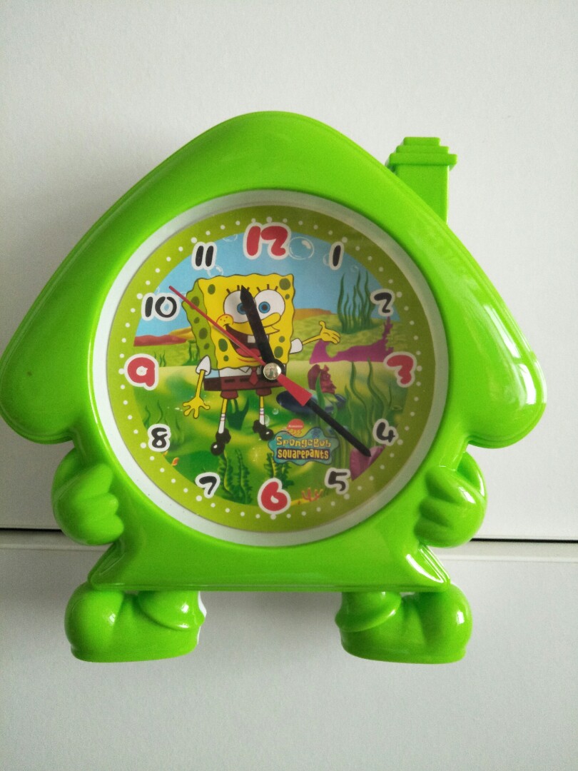 SpongeBob Clock, Babies & Kids, Baby Nursery & Kids Furniture, Nursery ...