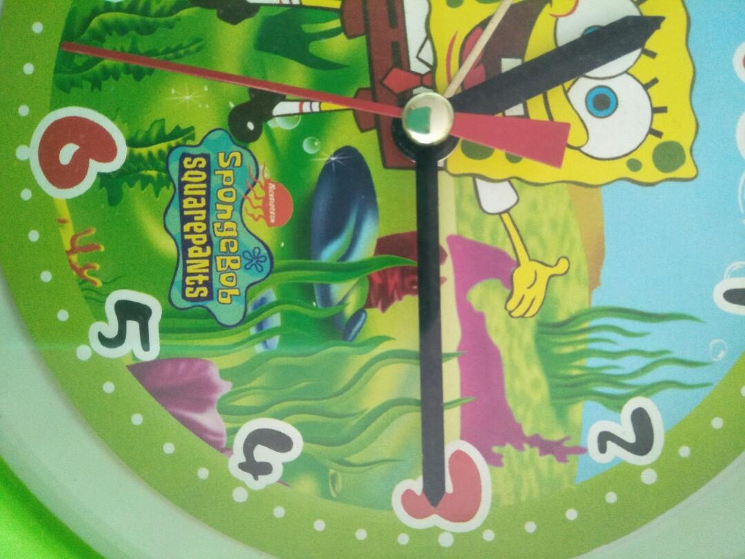 SpongeBob Clock, Babies & Kids, Baby Nursery & Kids Furniture, Nursery ...