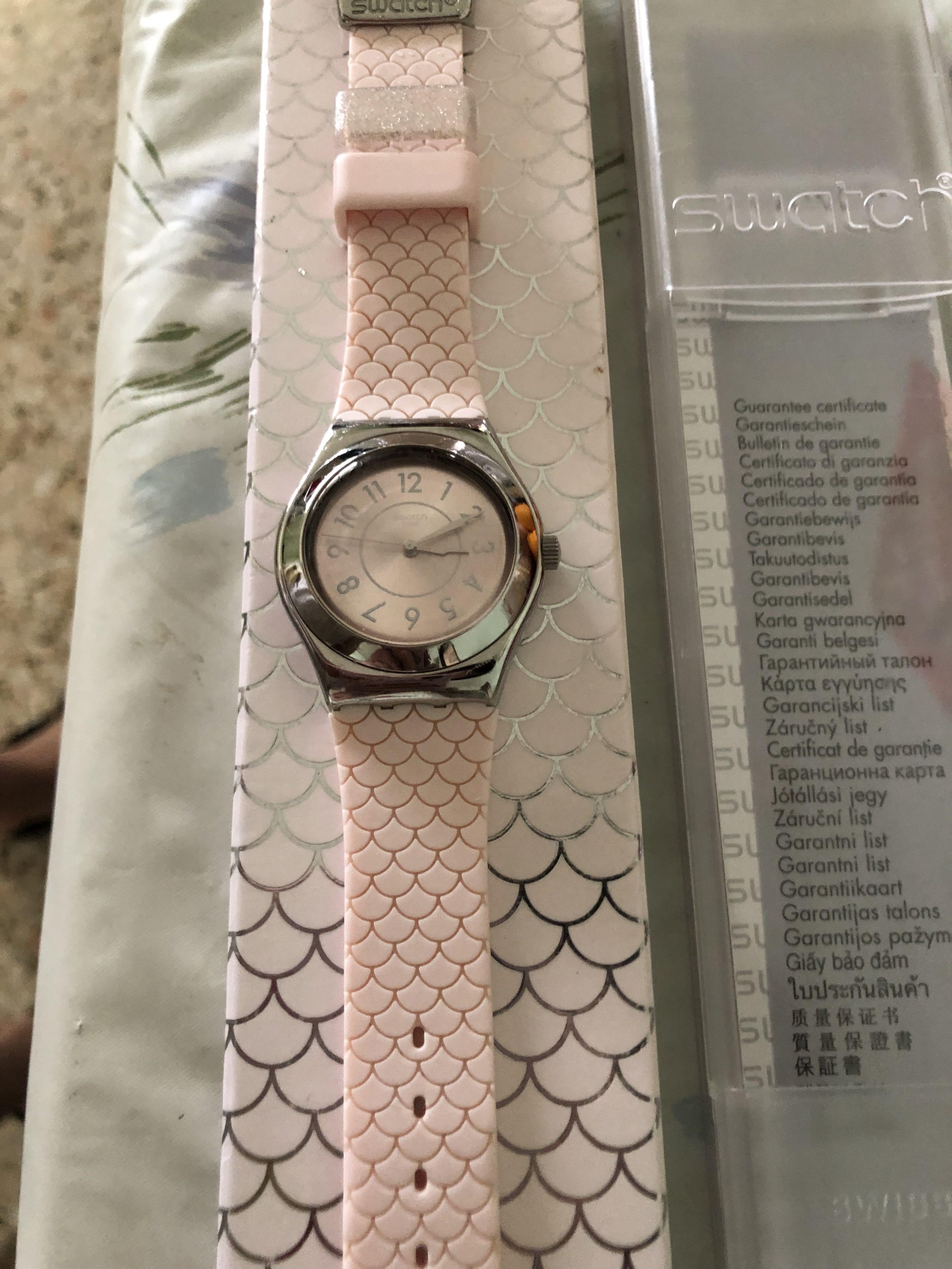 Swatch water resistant stainless steel watch, Women's Fashion, Watches ...