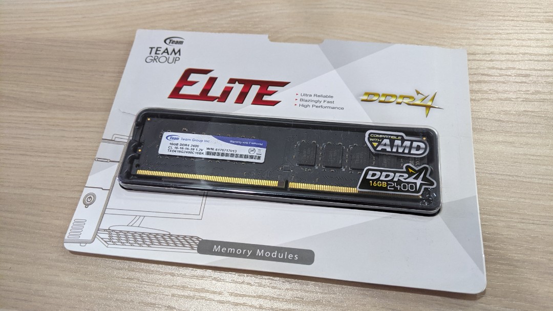 Team Group Elite 16GB RAM 2400Mhz DDR4, Computers & Tech, Desktops on ...