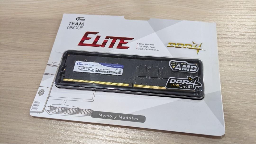 Team Group Elite 16GB RAM 2400Mhz DDR4, Computers & Tech, Desktops on ...
