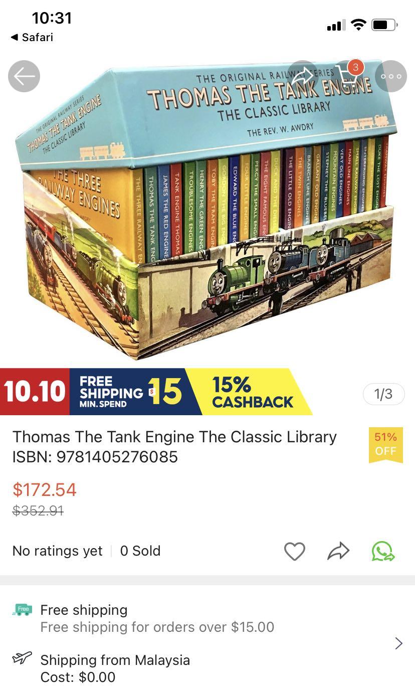 Thomas The Tank Engine: 70th Anniversary Classic Library, Hobbies ...