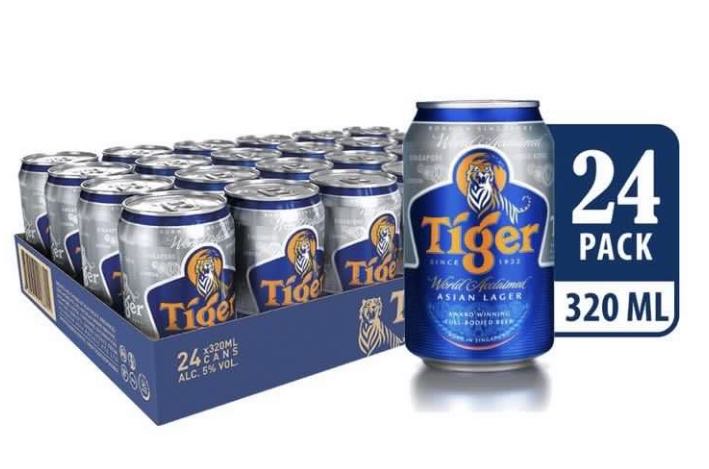 Tiger Beer (24 can x 2), Food & Drinks, Alcoholic Beverages on Carousell