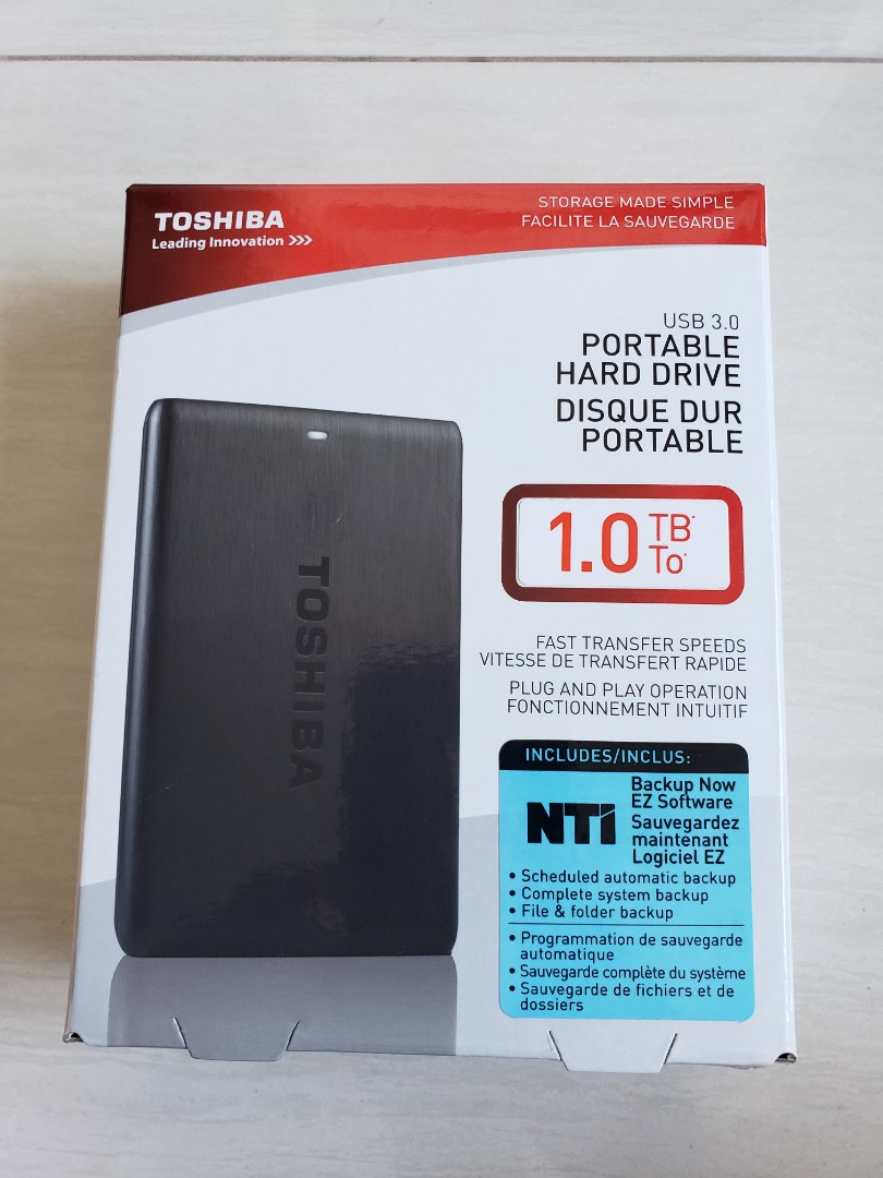 Toshiba Portable Hard Drive 1TB, Computers & Tech, Parts & Accessories ...
