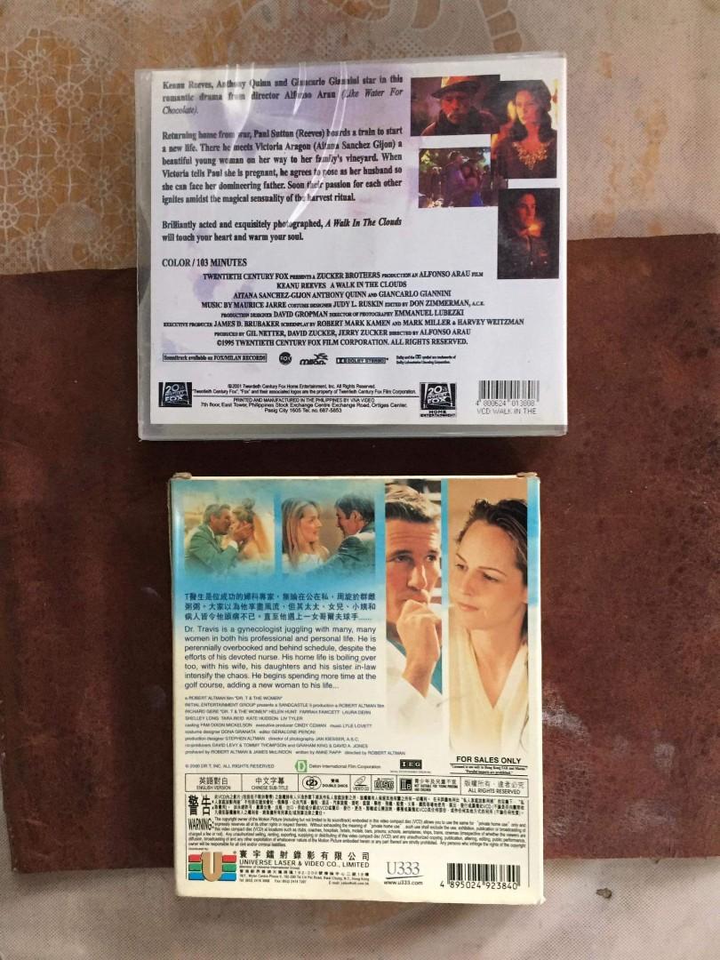 Vcd A Walk in the Clouds and Dr. T and the Women, Hobbies & Toys, Music ...