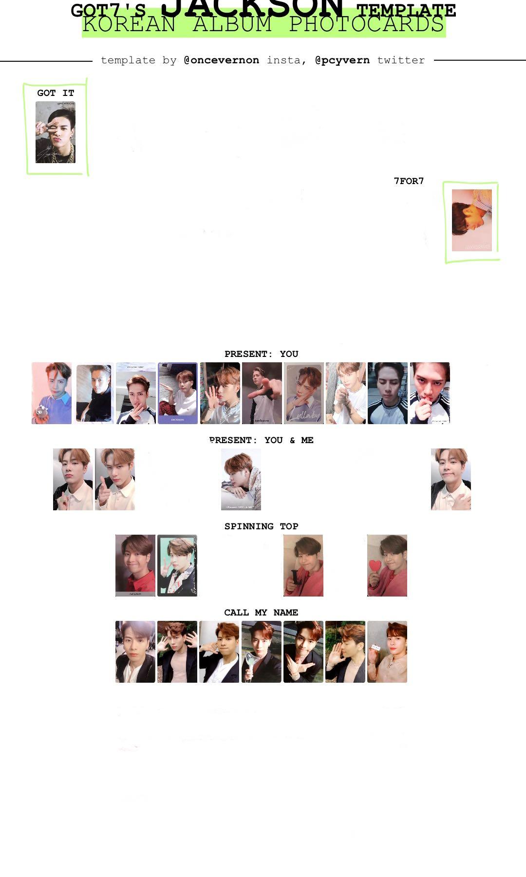 got7 identify photocards