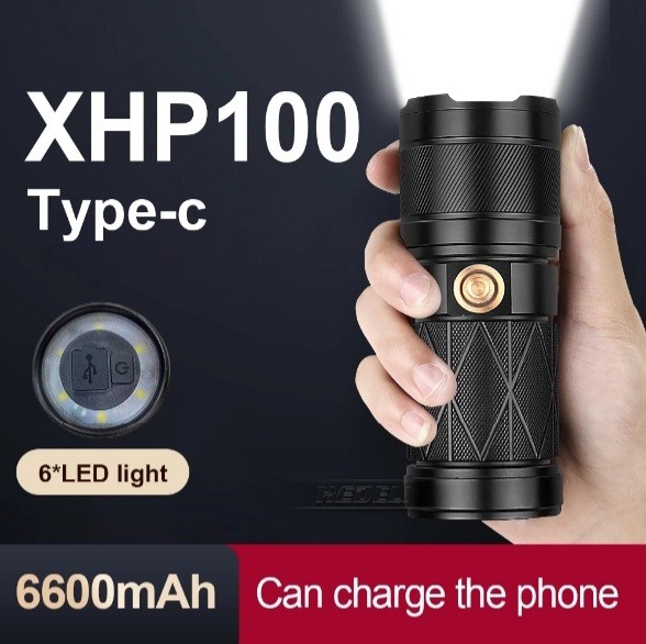 [CNY Promo] 8000 Lumen XHP-100 LED Flashlight Ultra Bright Zoom ...