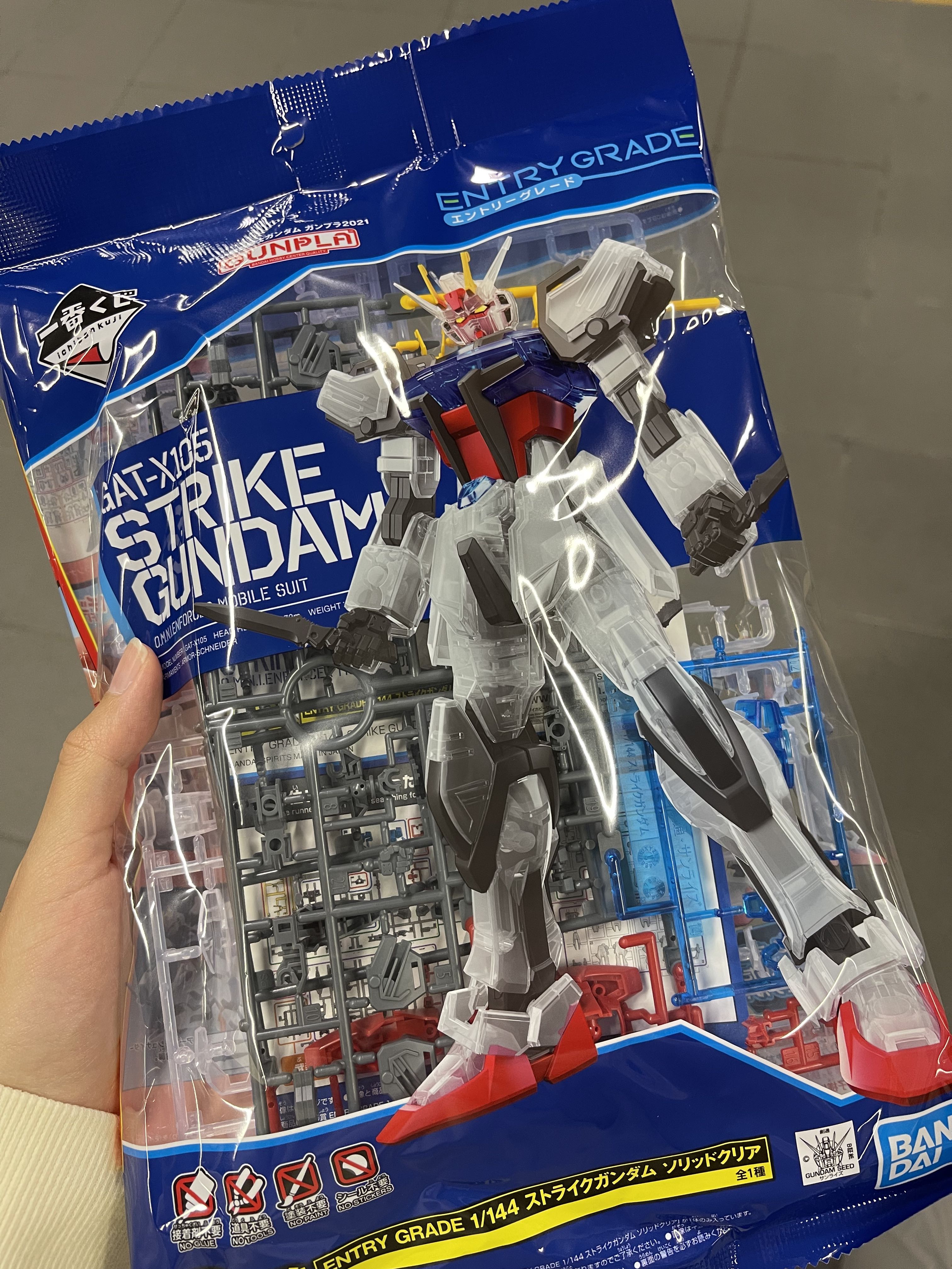 一番賞 機動戰士高達 Gunpla D賞 Entry Grade Strike Gundam 突擊高達 全新日版 包郵 日本直寄, 興趣及遊戲 ...