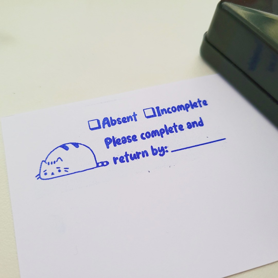 Absent/Incomplete Stamp, Hobbies & Toys, Stationery & Craft, Handmade ...