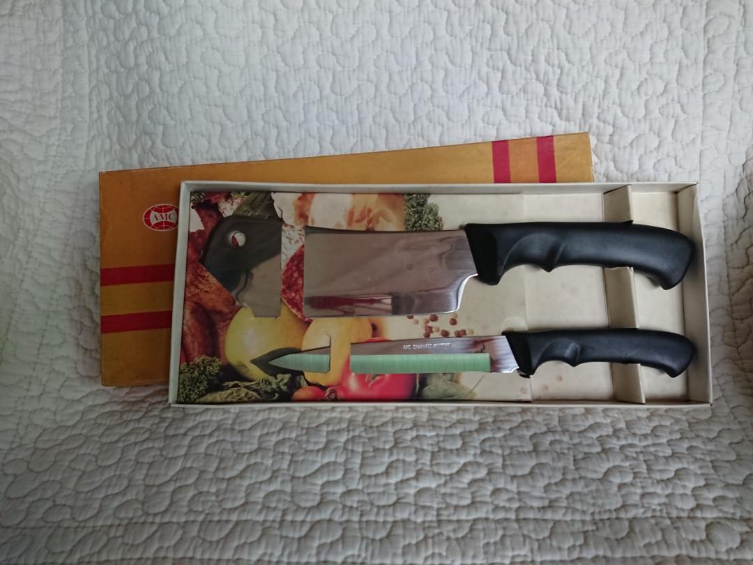 AMC stainless knife set, Furniture & Home Living, Kitchenware ...