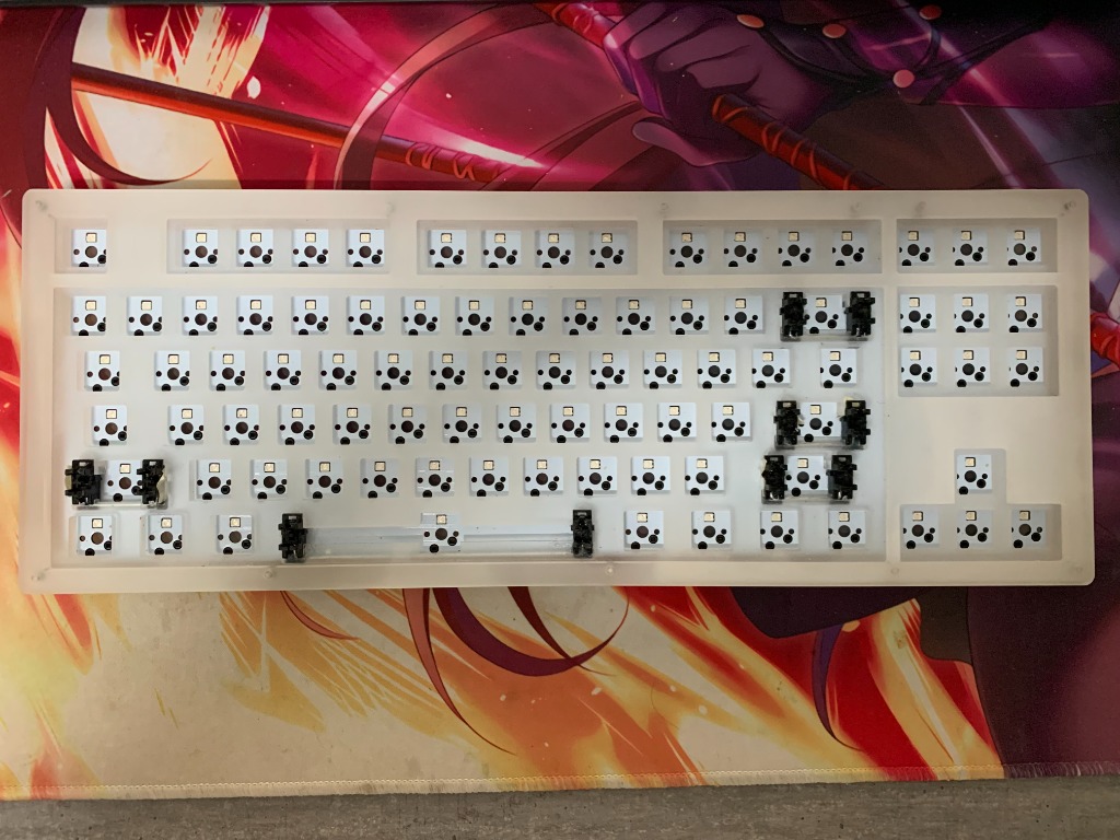 BG87 Acrylic Stack custom mechanical keyboard kit, Computers & Tech ...