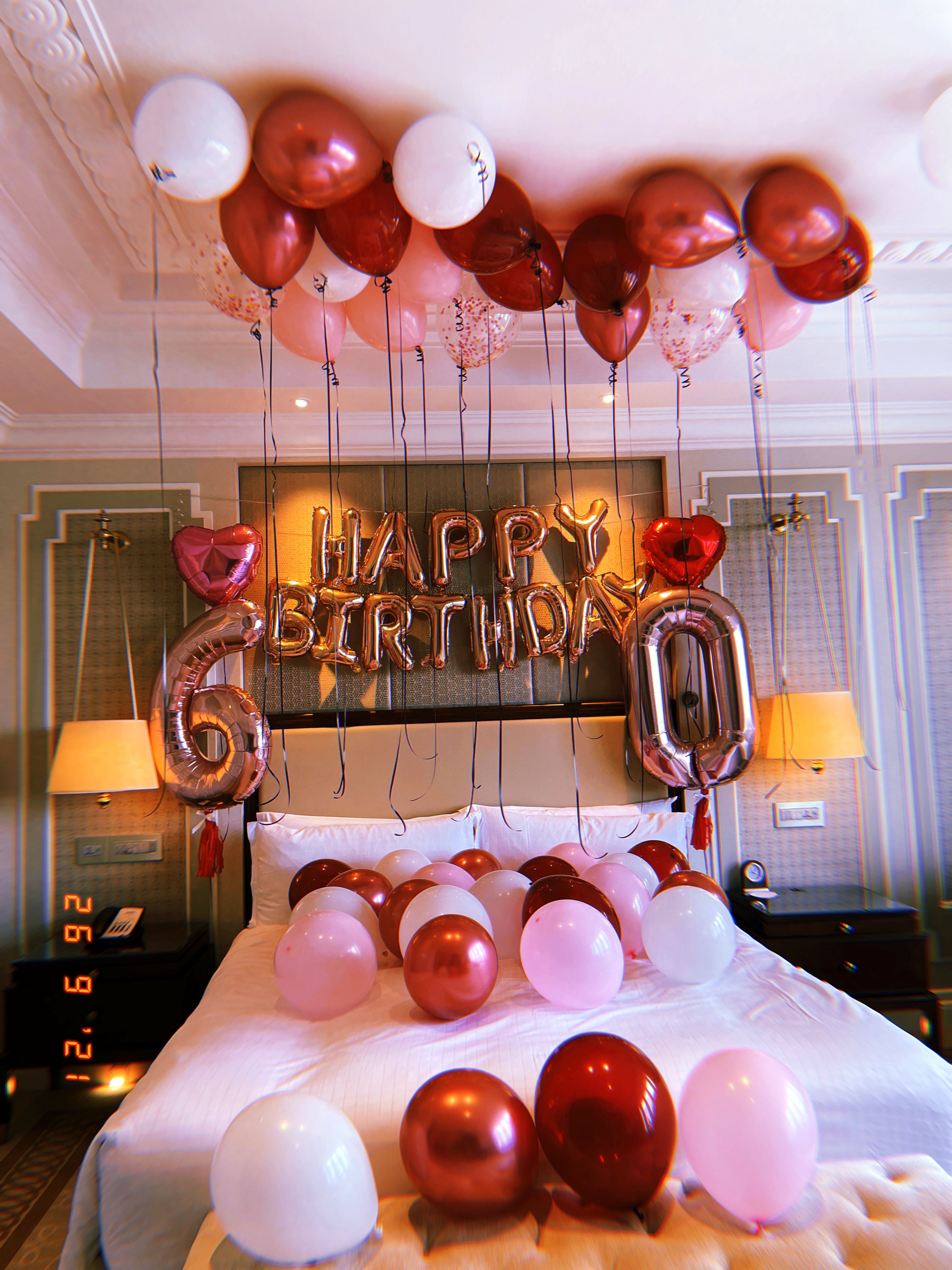 birthday helium balloons set up , proposal helium balloon set up ...