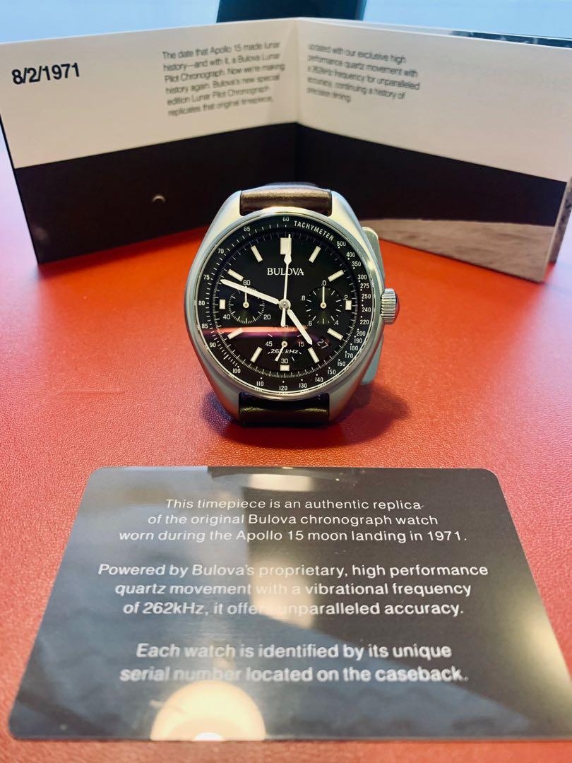 Bulova Lunar Pilot (similar to the Omega Speedmaster moonwatch), Luxury ...