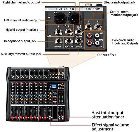 Depusheng DX8 Professional Mixer Sound Board Console 8 Channel Desk ...