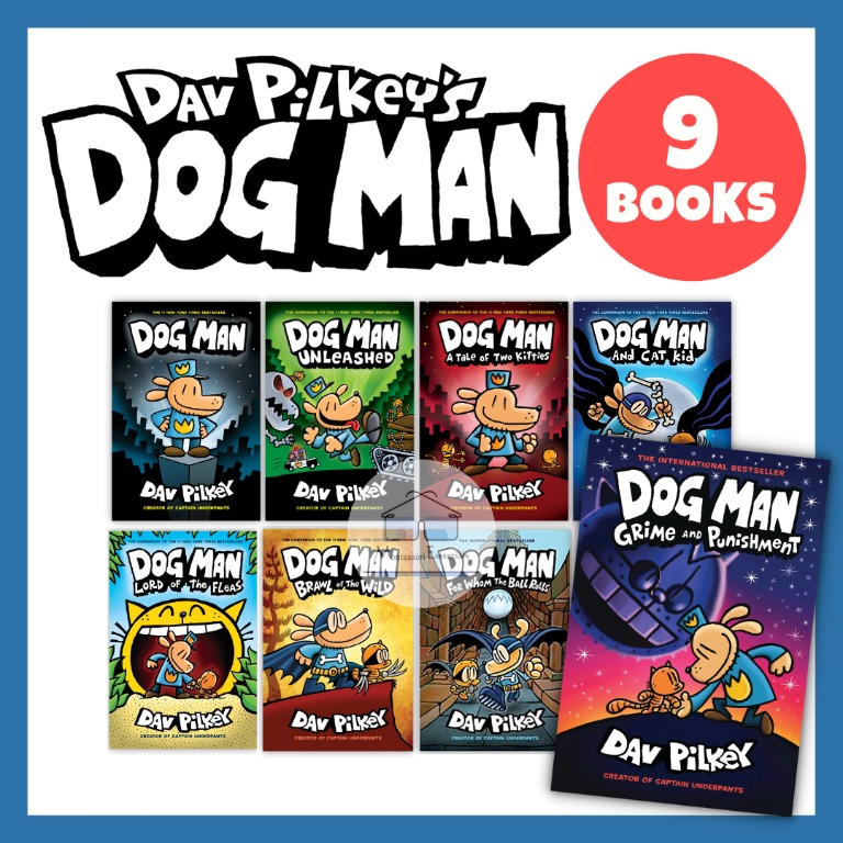 Dog Man 9 Books Set by Dav Pilkey, Hobbies & Toys, Books & Magazines ...