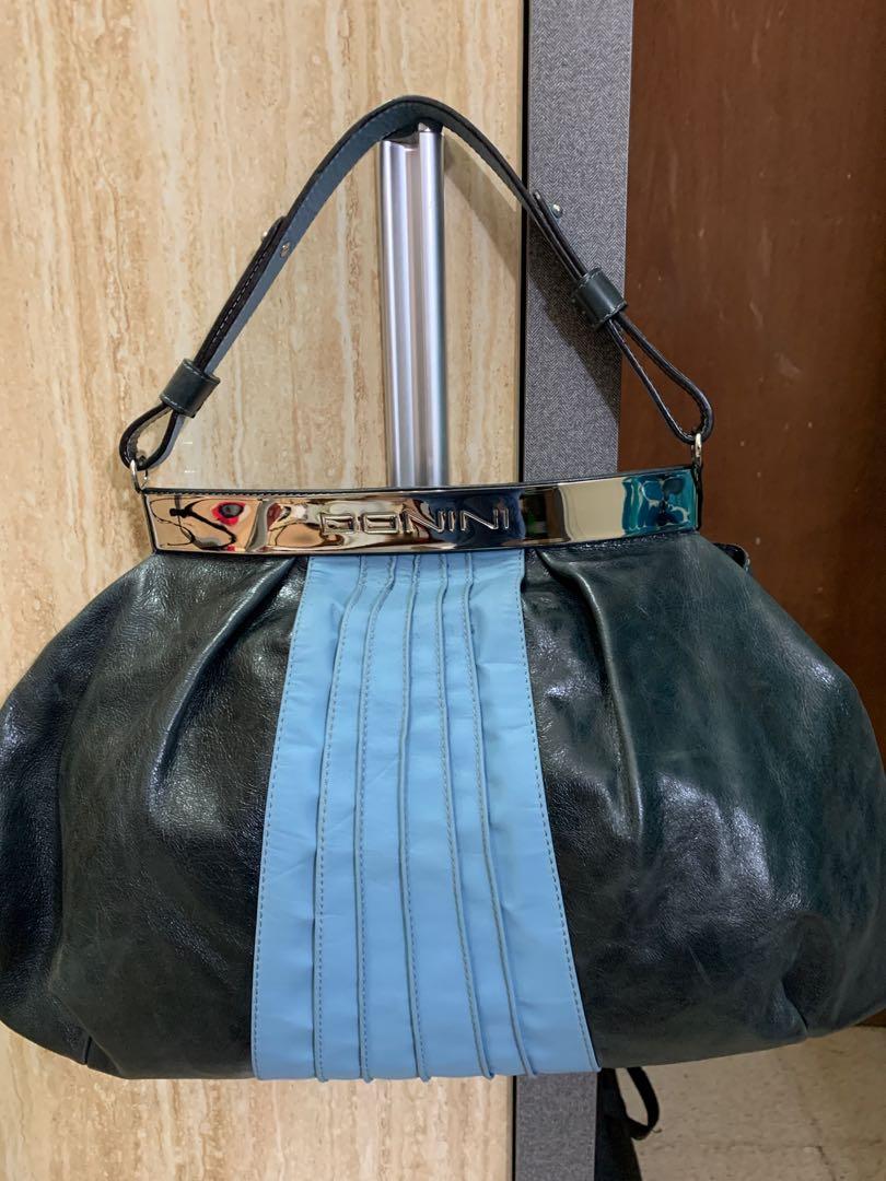 Donini Leather Bag (made in Italy), Fesyen Wanita, Tas & Dompet di ...