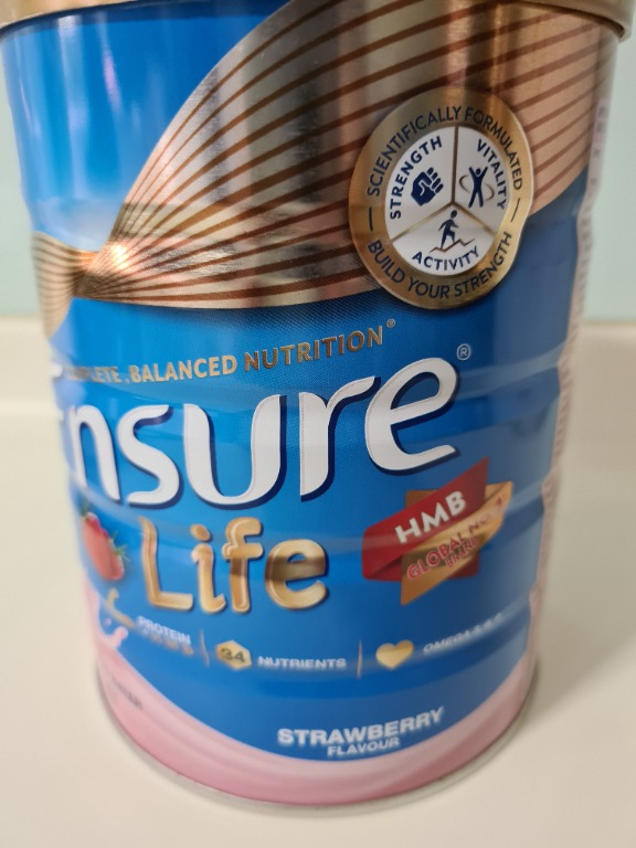 Ensure Life / Strawberry Flavor / 850g / Expire 5/5/2022 (3 Tins), Food ...