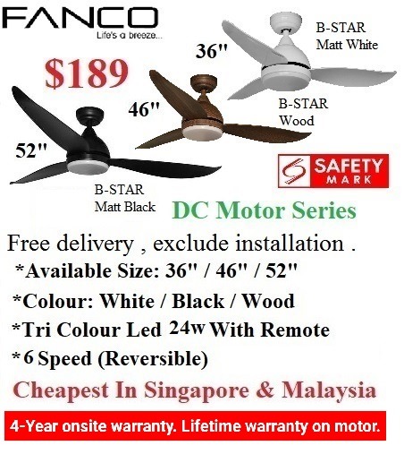 Fanco Ceiling Fan//Fanco B Star//Fanco F Star//Ceiling Fan//Ceiling Fan ...