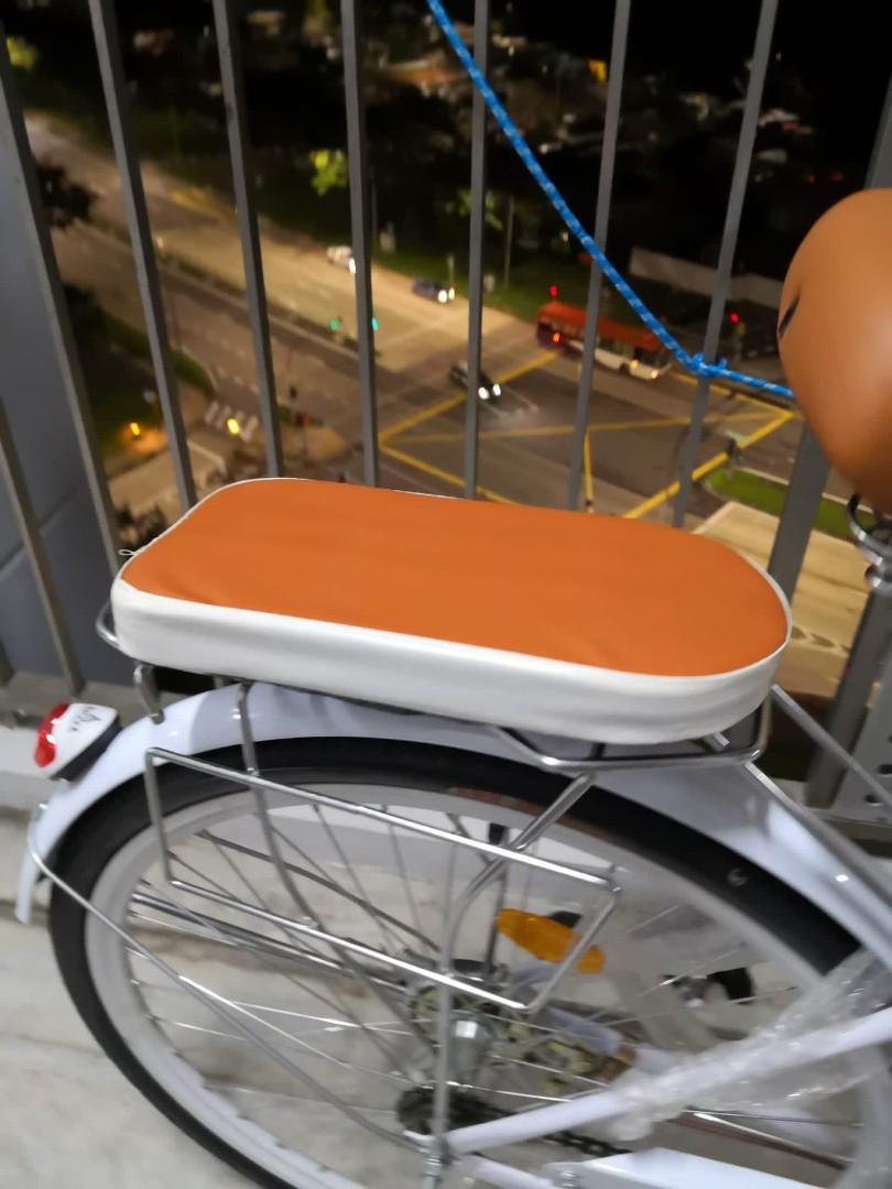 New brown bicycle passenger rider pillion back seat cushion bike for ...