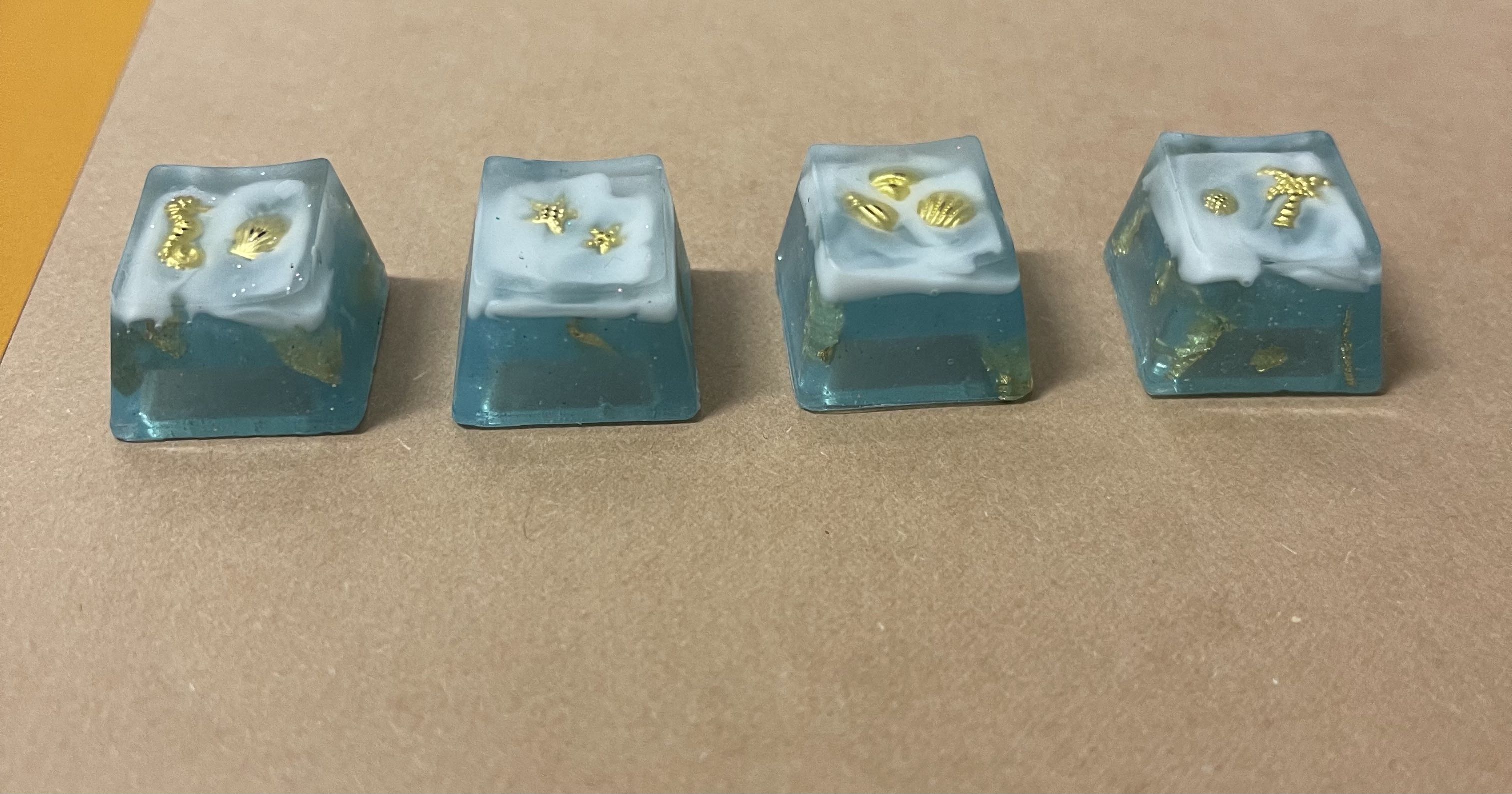 Handmade Resin Keycaps (beach/ocean), Computers & Tech, Parts ...