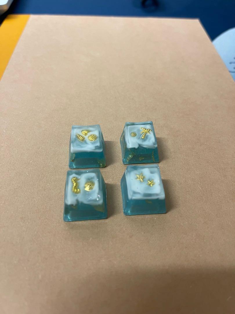 Handmade Resin Keycaps (beach/ocean), Computers & Tech, Parts ...
