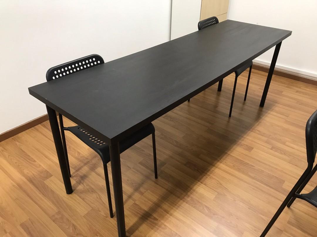 Ikea long table, Furniture & Home Living, Furniture, Tables & Sets on ...