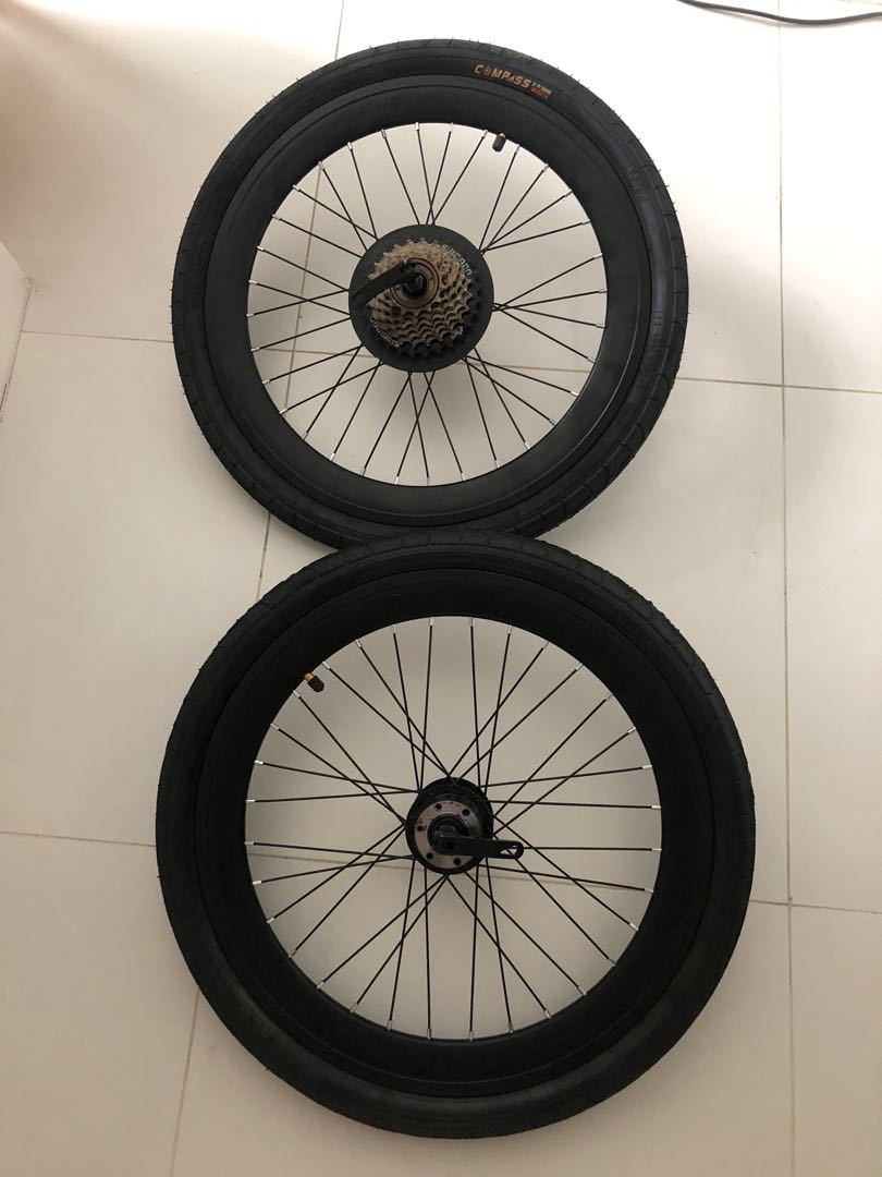 Java Zelo original wheelset with freewheel cassette, Sports Equipment ...