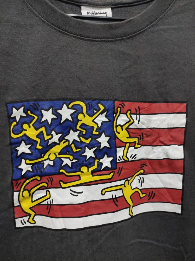 Keith Haring Flag X Uniqlo, Men's Fashion, Tops & Sets, Tshirts & Polo ...
