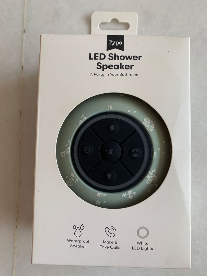 Led shower speakers, Audio, Portable Music Players on Carousell