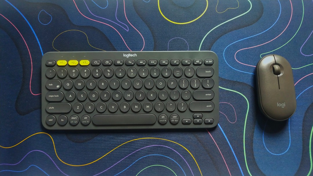 Logitech K380 and Pebble mouse, Computers & Tech, Parts & Accessories ...