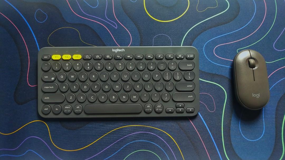 Logitech K380 and Pebble mouse, Computers & Tech, Parts & Accessories ...