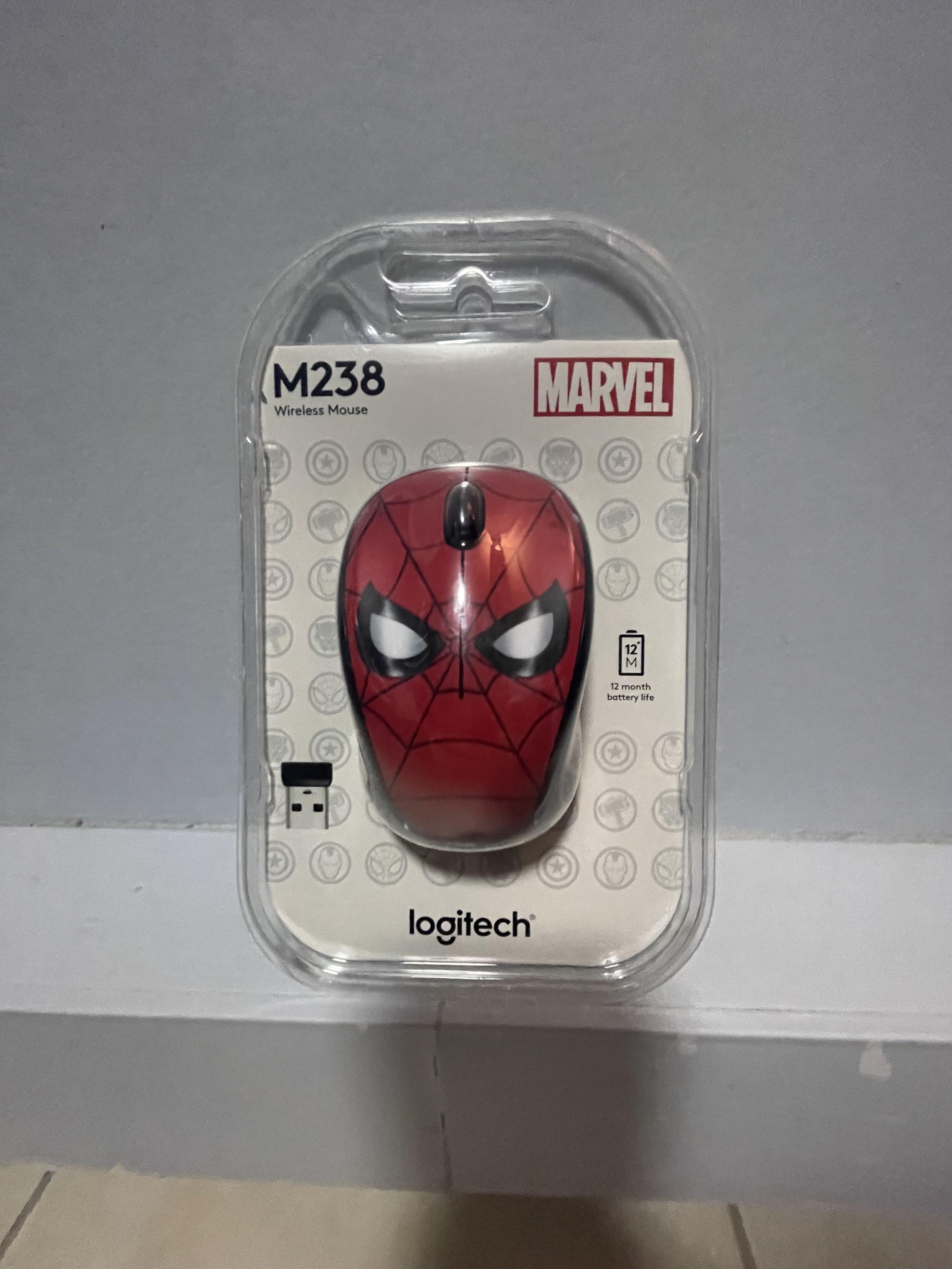 Logitech Marvel Collection Spiderman Wireless Mouse, Computers & Tech ...