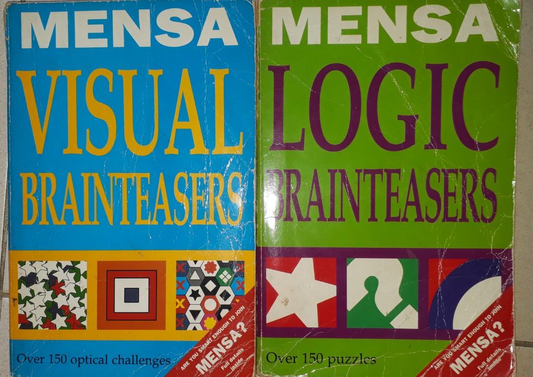 Mensa Logic Brainteasers / Visual Brainteasers, Hobbies & Toys, Books ...
