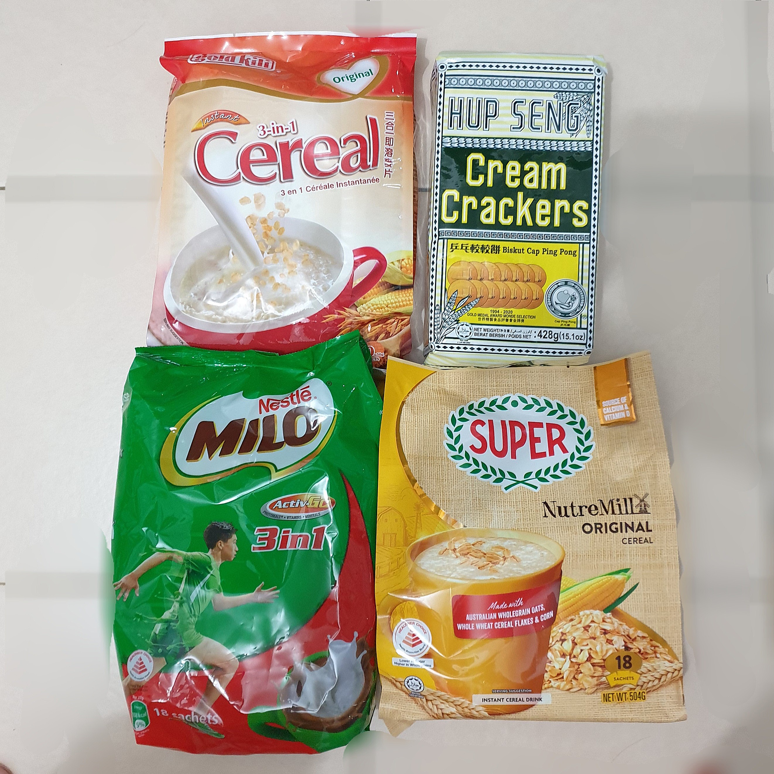 Milo 3in1 + Cereal + Crackers., Food & Drinks, Packaged & Instant Food ...