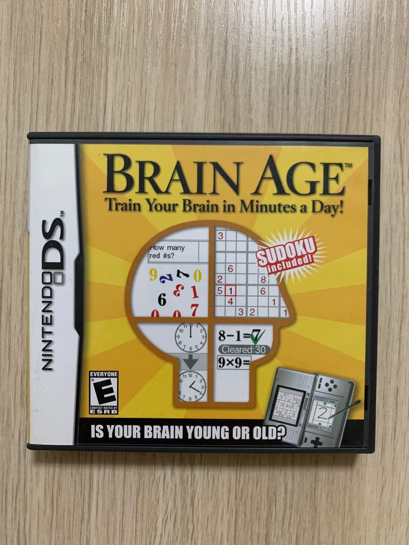 NDS Game Brain Age, 電子遊戲, 電子遊戲, Nintendo 任天堂 - Carousell
