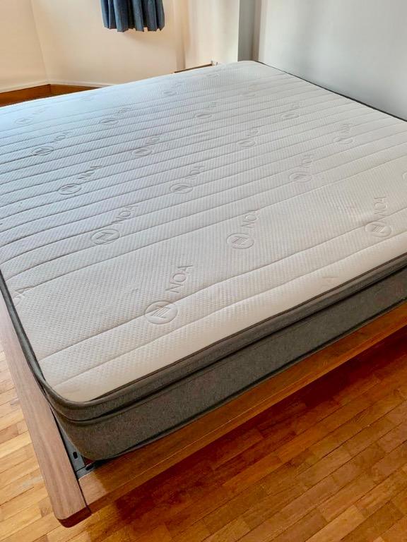 NOA King mattress and king bed frame, Furniture & Home Living ...