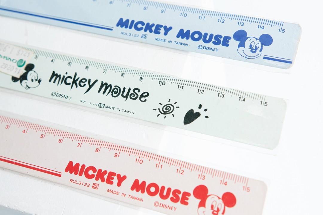 NOS authentic 30 year old Mickey Mouse metal rulers, Hobbies & Toys ...