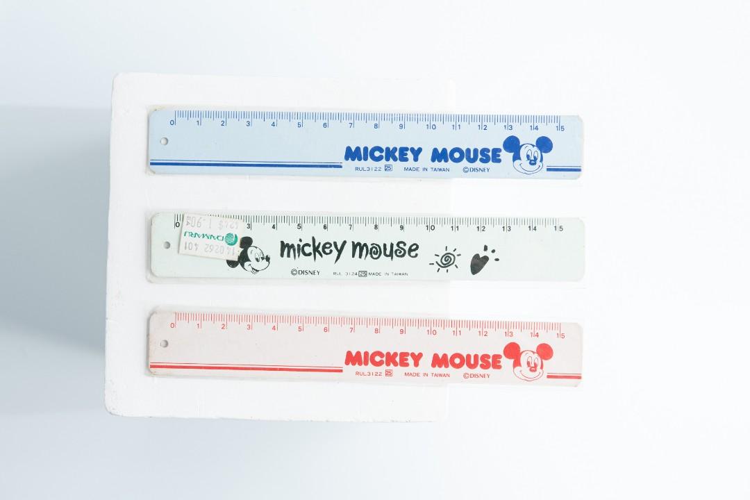 NOS authentic 30 year old Mickey Mouse metal rulers, Hobbies & Toys ...