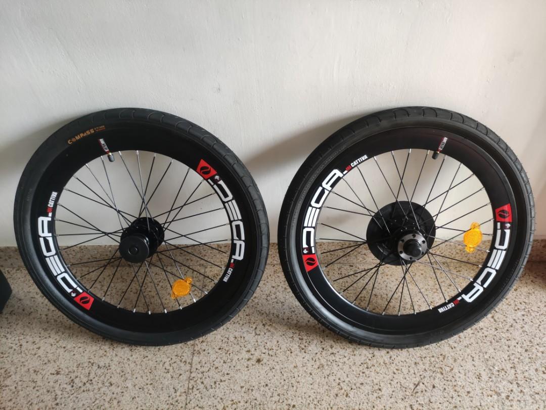 Java Zelo 20" wheelset with tyre and 7 speed Shimano cassette, Sports ...