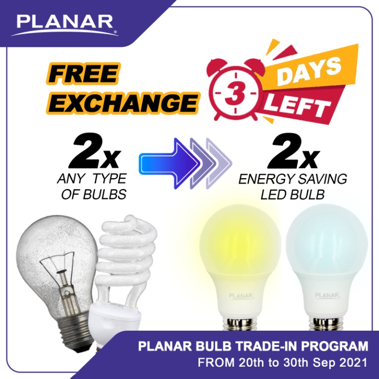 Planar LED Light Bulb Trade-in program (1- FOR-1 EXCHANGE), Furniture ...
