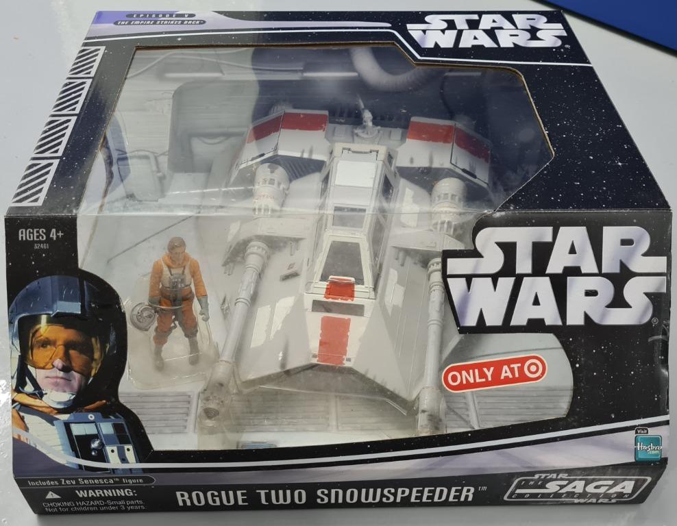 Rare Star Wars Rogue Two Snowspeeder & Zev Senesca Pilot Figure - 2006 ...