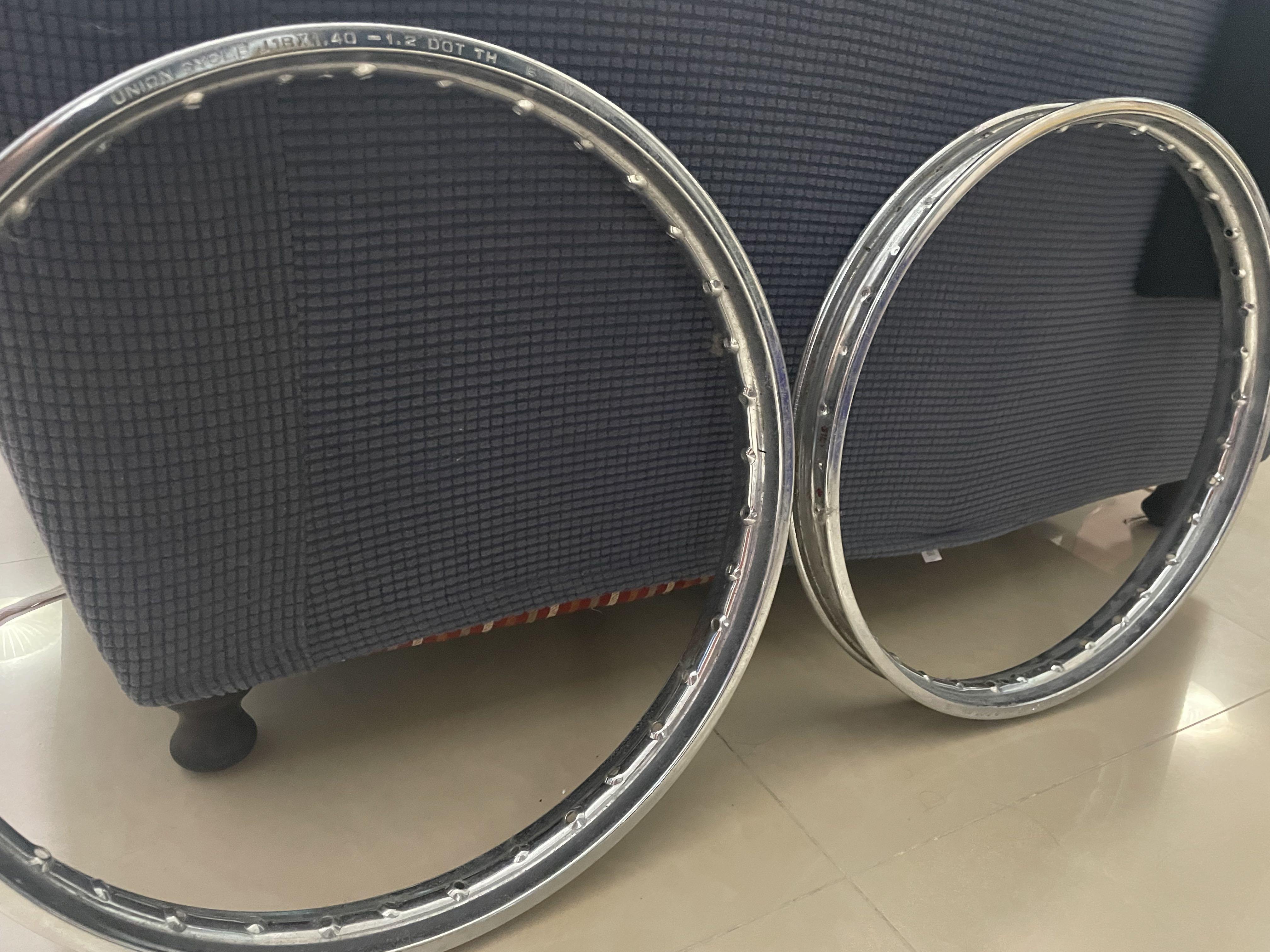 RXZ Union cycle Rims!, Motorcycles, Motorcycle Accessories on Carousell