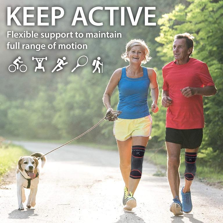 Rymora Knee Support Brace Compression Sleeve - for Joint Pain ...