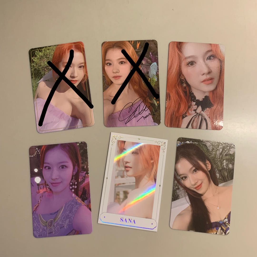 Sana twice photocards, Hobbies & Toys, Memorabilia & Collectibles, K ...
