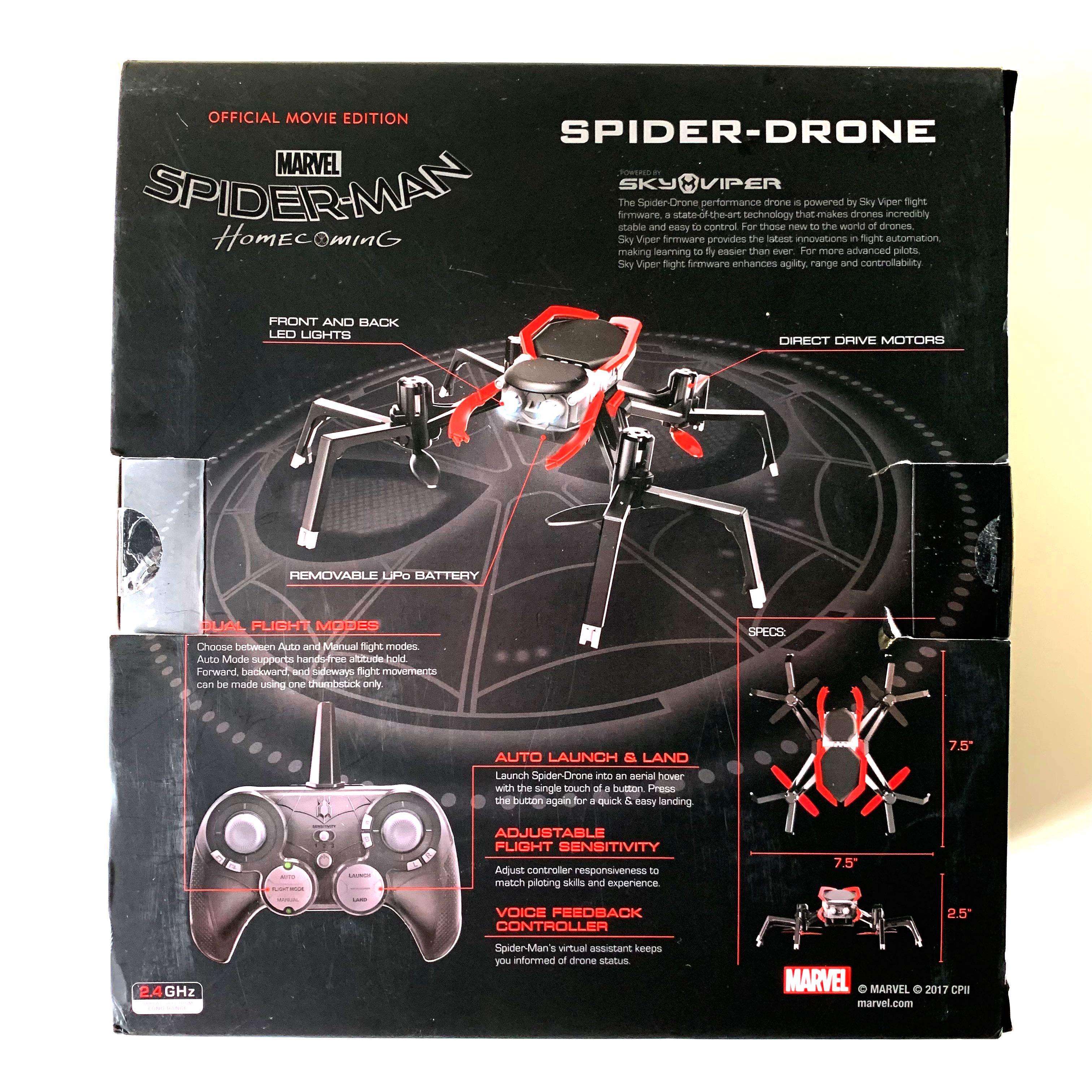 Spider Drone Official Movie Edition Marvel Spider-Man Homecoming Drone ...